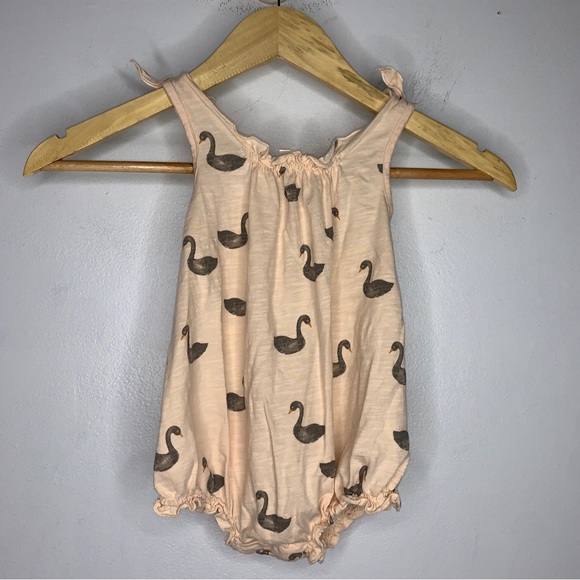 Rylee + Cru | One Pieces | Rylee Cru 824 Months Peach Swan Bubble One ...